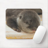 Sleepy Otter Mouse Pad | Zazzle