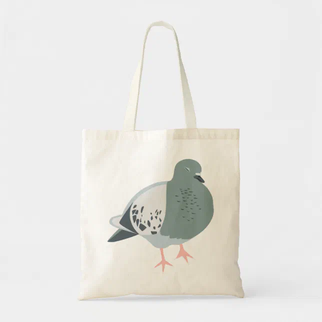 Sleepy Pigeon Tote Bag | Zazzle