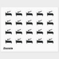 sleepyhead zzz sleeping classic round sticker | Zazzle