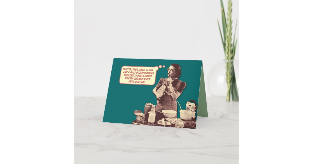Sleepytime Cake Recipe Card | Zazzle