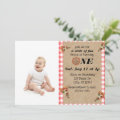 Slice of fun 1st Birthday with photo Invitation | Zazzle