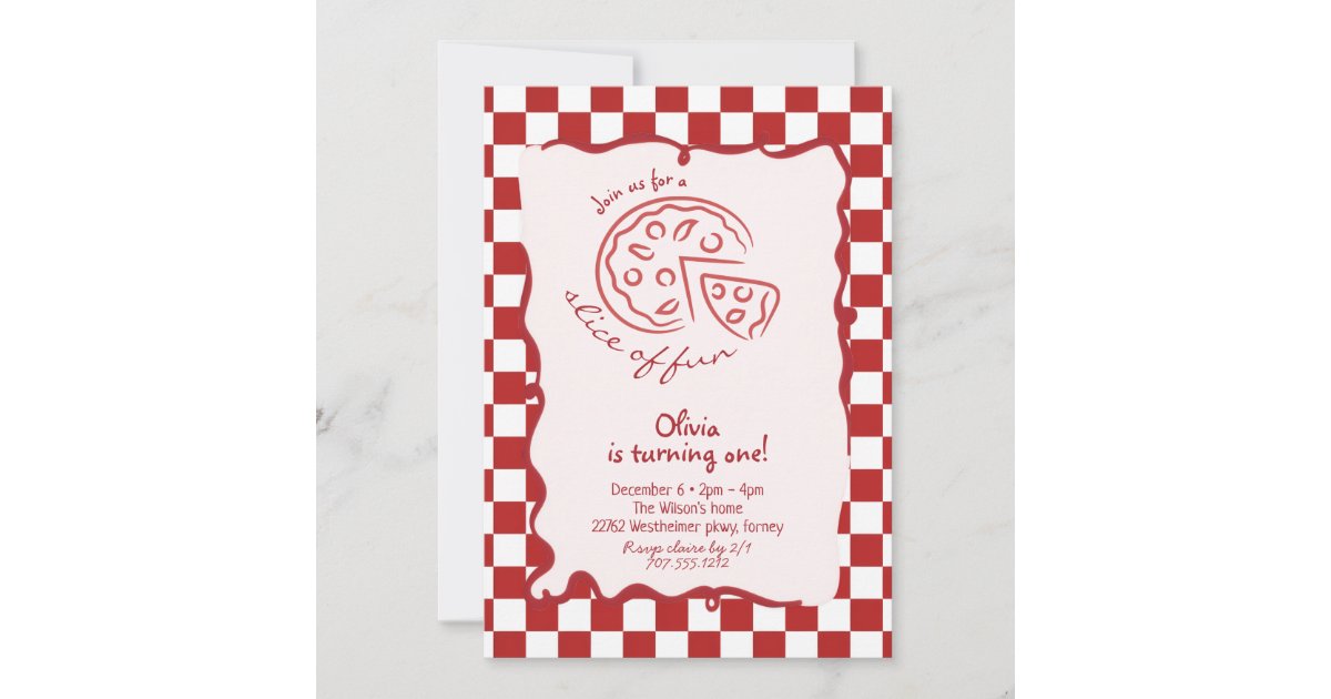 Slice of Fun Birthday Invitation | Zazzle