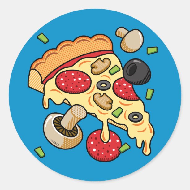 Pizza Stickers - 100% Satisfaction Guaranteed | Zazzle