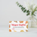 Slice Slice Baby! Pizza Baby Shower Diaper Raffle Enclosure Card | Zazzle