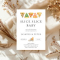 Slice Slice Baby Pizza Baby Shower Invitation | Zazzle