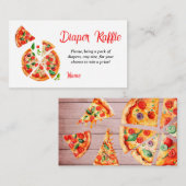 Slice Slice Baby Shower Party Game Diaper Raffle Enclosure Card | Zazzle