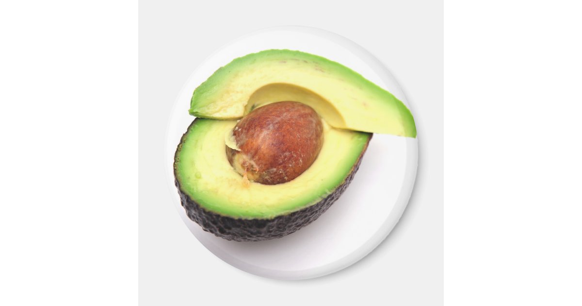 Sliced Avocado Magnet | Zazzle