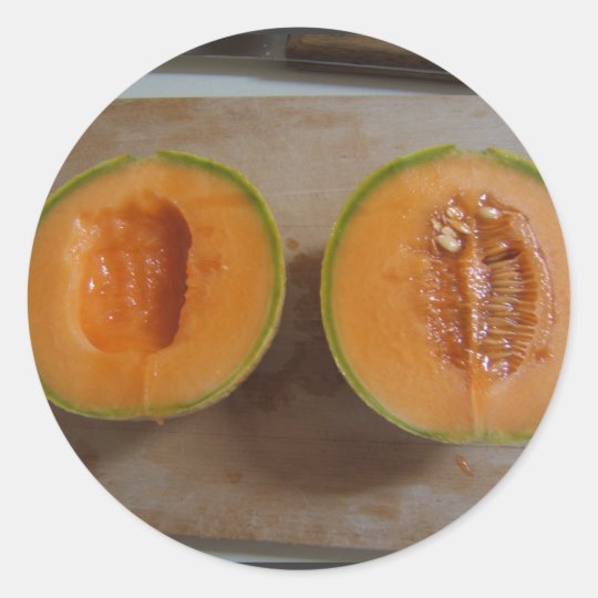 Sliced Melon ~ sticker | Zazzle.com