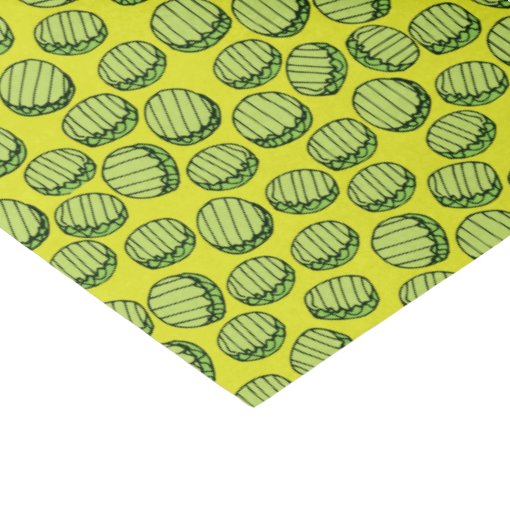 Sliced Pickles Pattern Tissue Paper | Zazzle