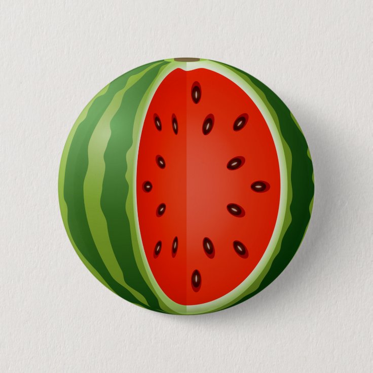 SLICED WATERMELON BUTTON | Zazzle