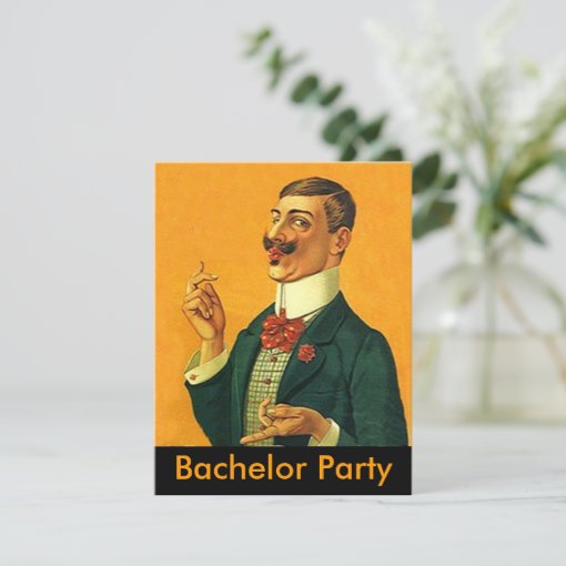 Slick Dapper Snapper ~ Bachelor Party Invitation | Zazzle