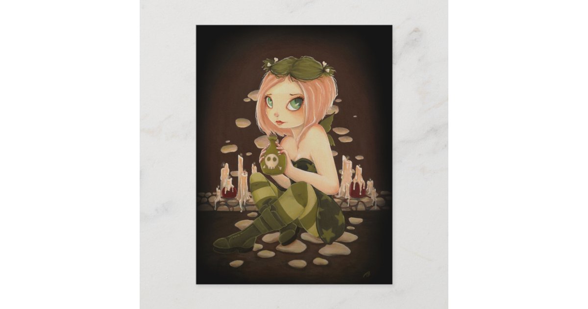 Slightly Toxic - Poison Fairy post card | Zazzle