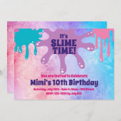 Slime Party Birthday Party Invite | Zazzle