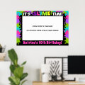 Slime photo booth frame poster photo prop | Zazzle