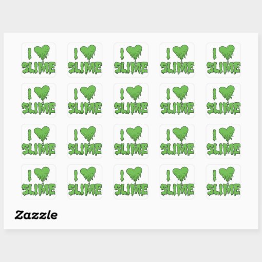 Slime Square Sticker | Zazzle