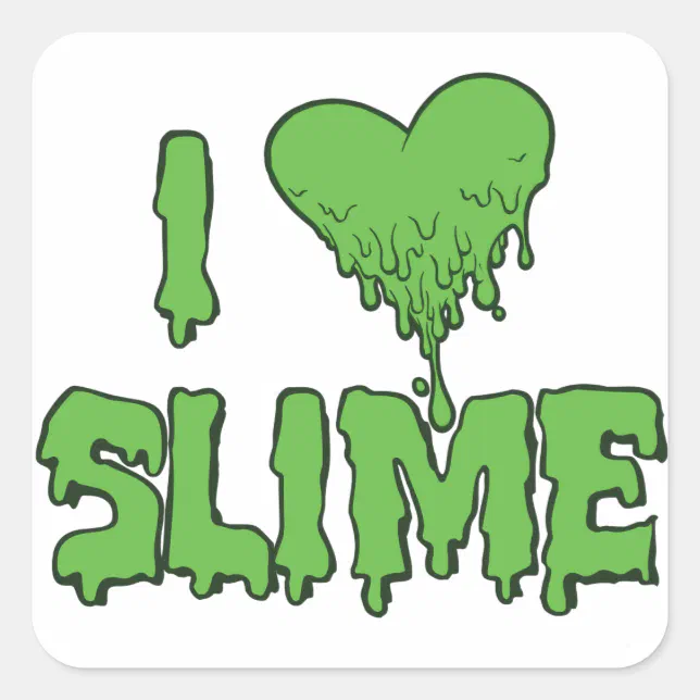 Slime Square Sticker | Zazzle