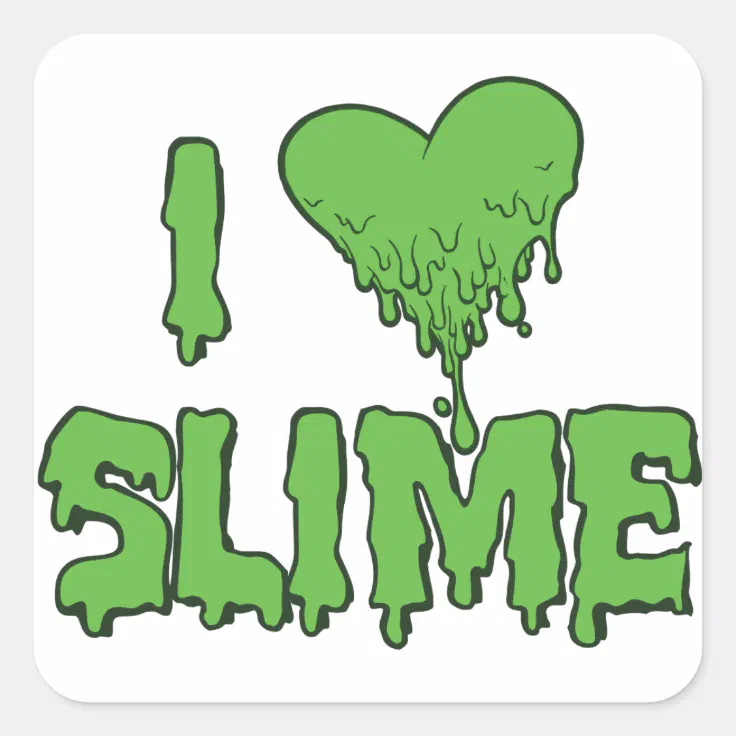 Slime Square Sticker | Zazzle