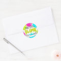 Slime Stickers, Slime Labels, Slime favors Classic Round Sticker | Zazzle