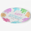 Slime theme kid birthday party plate | Zazzle
