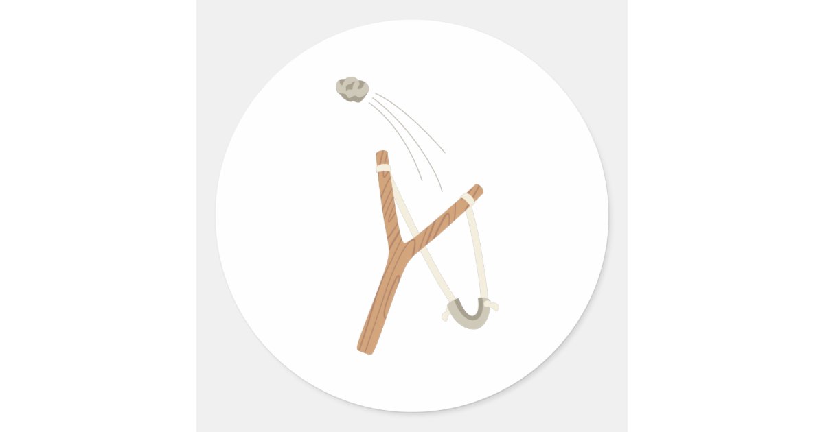 Slingshot Toy Classic Round Sticker | Zazzle