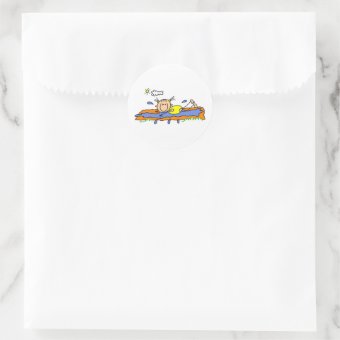 Slip And Slide On A Hot Day Sticker | Zazzle