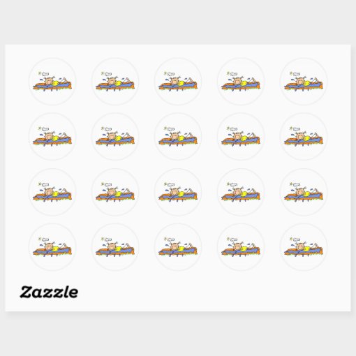 Slip And Slide On A Hot Day Sticker | Zazzle