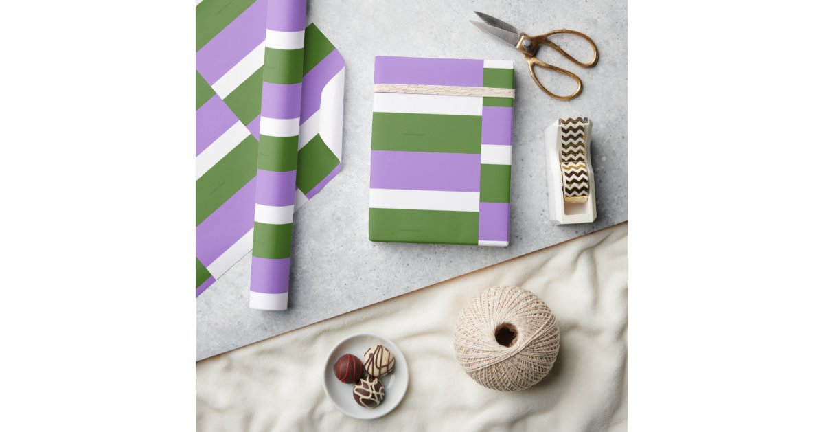 SlipperyJoe's genderqueer pride flag colors non-bi Wrapping Paper | Zazzle