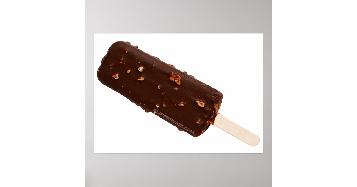 SlipperyJoe's Ice Cream Bar delicious chocolate co Poster | Zazzle