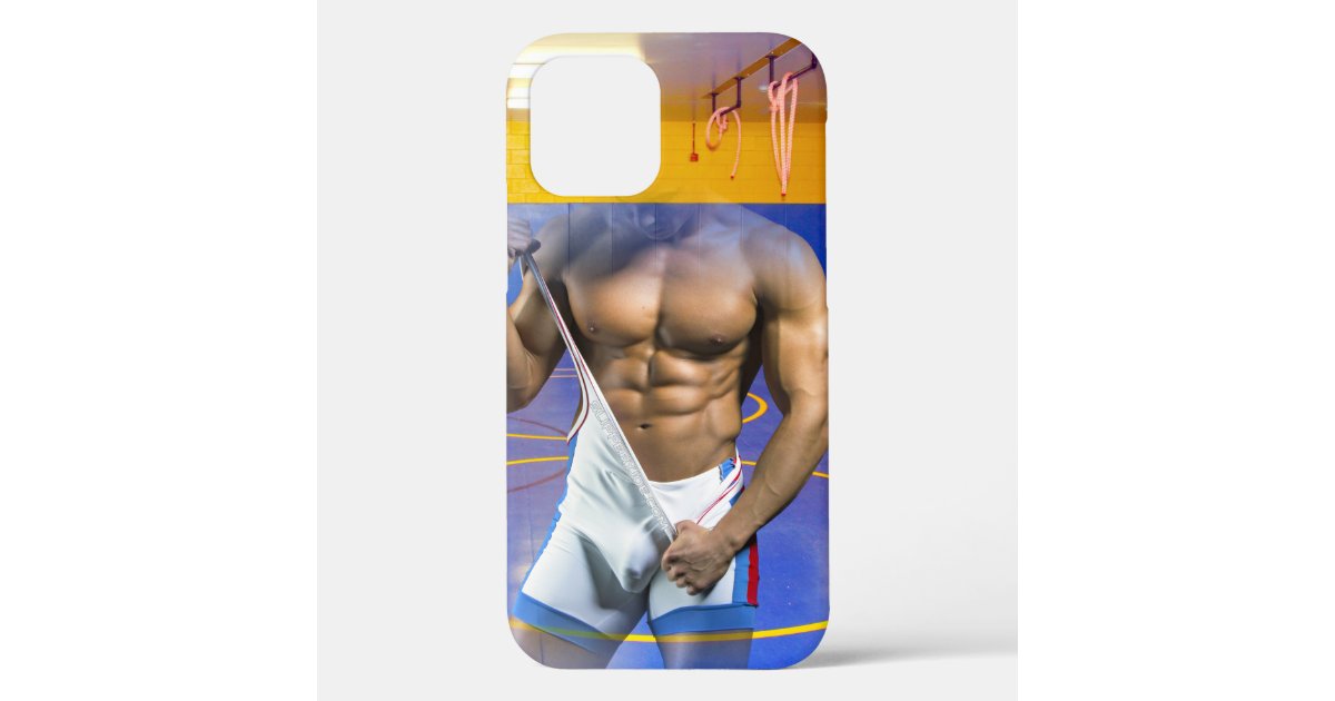 SlipperyJoe's muscular man bulge six-pack gym trai Case-Mate iPhone ...