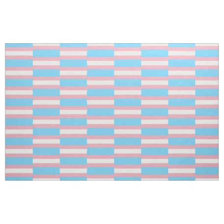 Transgender Pride Fabric by the Yard (Diagonal) | Zazzle