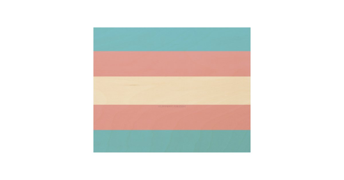 SlipperyJoe's transgender pride flag visibility di Wood Wall Art | Zazzle