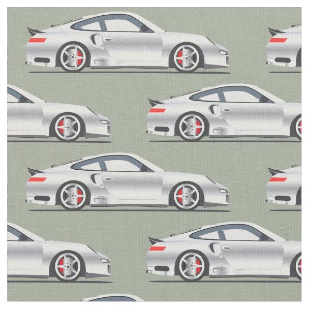 Vintage Car Fabric | Zazzle