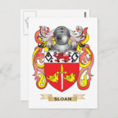 Sloan Coat of Arms (Family Crest) Postcard | Zazzle