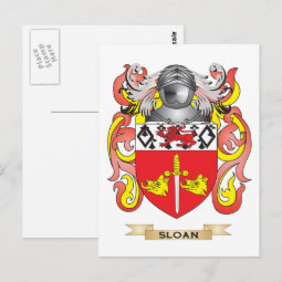 Sloan Coat of Arms (Family Crest) Postcard | Zazzle