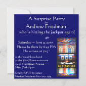 Slot Machine Birthday Party Winner Invitation | Zazzle