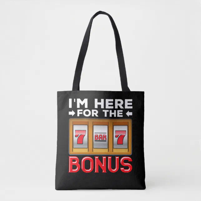 Slot Machine Gambling Funny Casino Fan Tote Bag | Zazzle