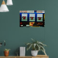 Slot machine in a casino poster | Zazzle