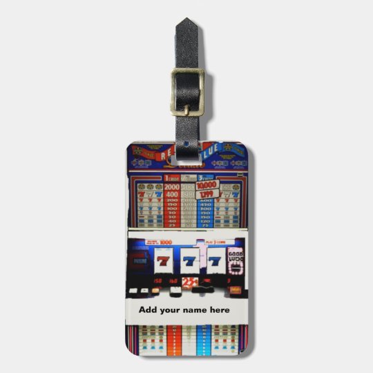 Slot Machine Personalized Luggage Tag | Zazzle.com