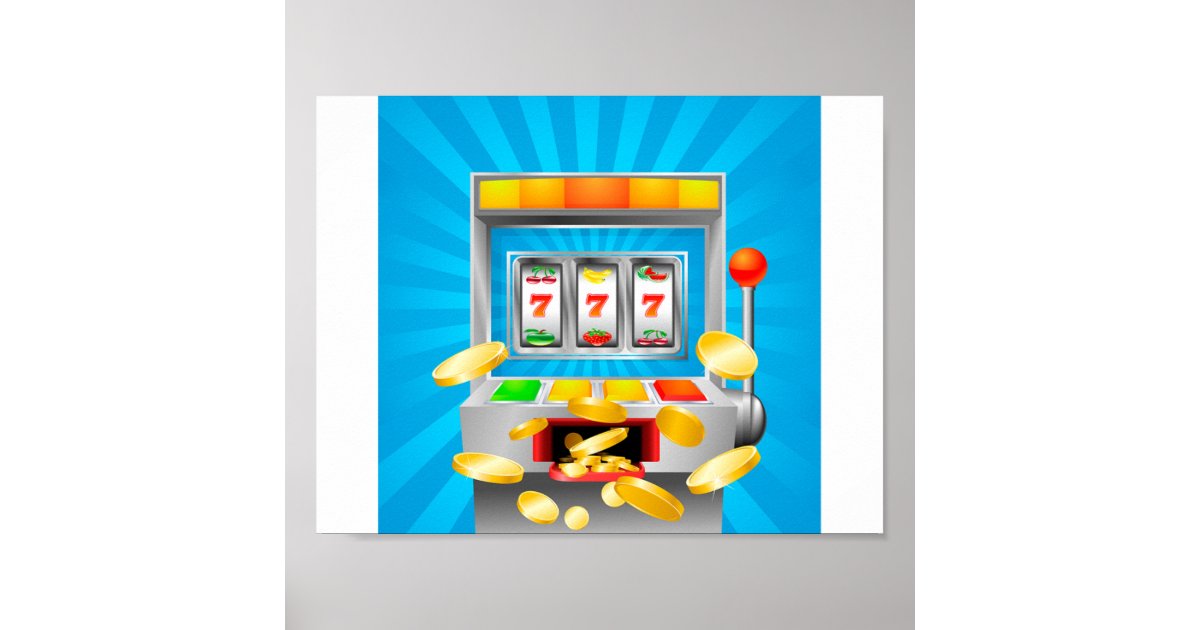 Slot Machine Poster | Zazzle