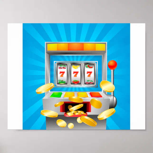 Slot Machine Poster | Zazzle