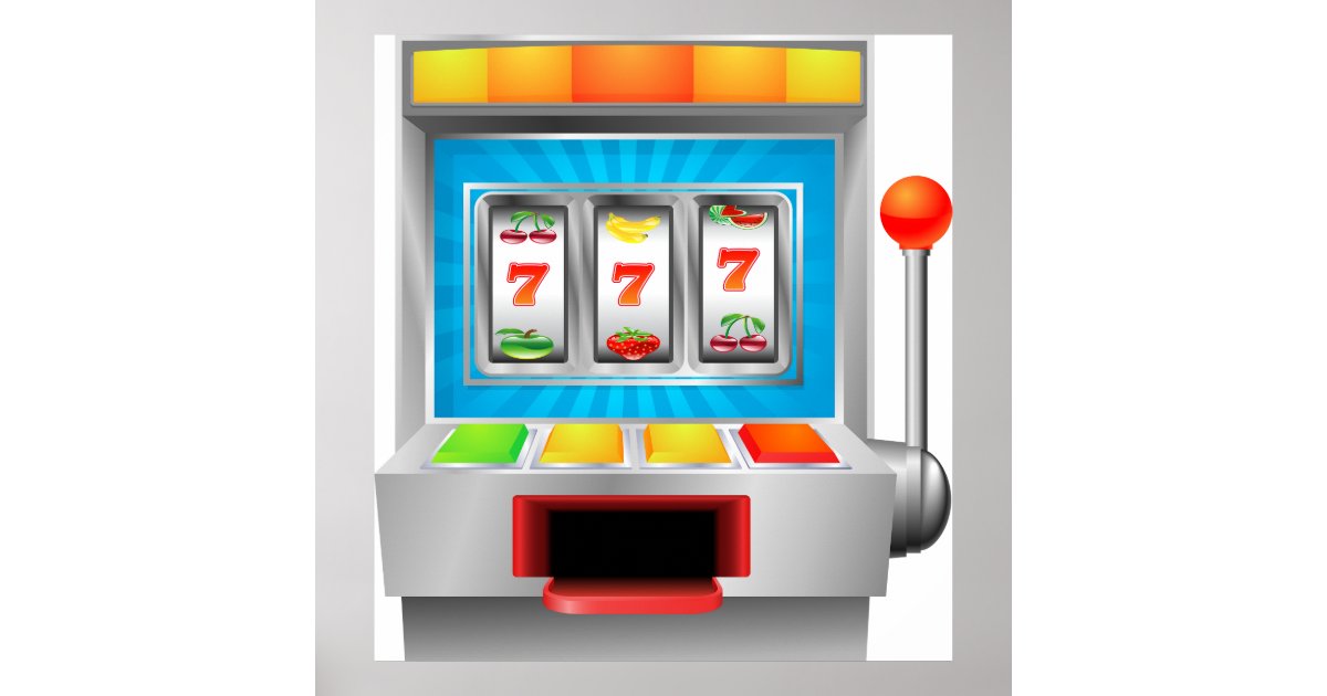 Slot Machine Poster | Zazzle