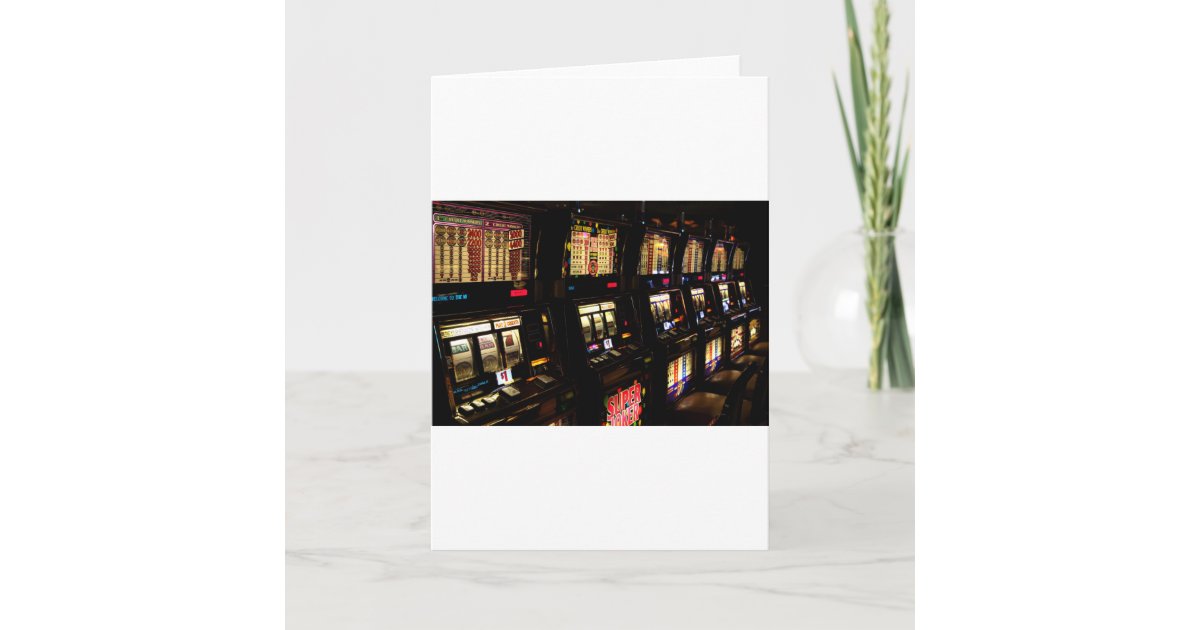 Slot machines card | Zazzle