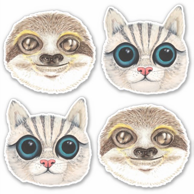 sloth face illustration