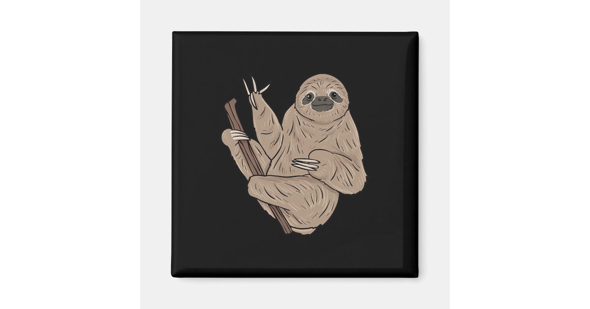 Sloth Asl Hand Gesture Deaf Hearing Loss Awareness Magnet | Zazzle
