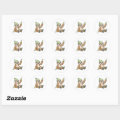 Sloth at Ice skating with Ice skates Classic Round Sticker | Zazzle