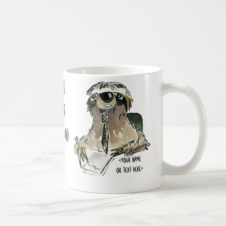 Sloth at Office Cartoon Coffee Mug | Zazzle