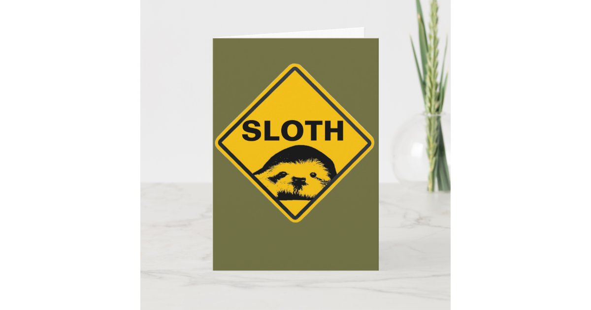 Sloth Birthday Card | Zazzle
