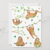 Sloth Birthday Party Invitation | Zazzle