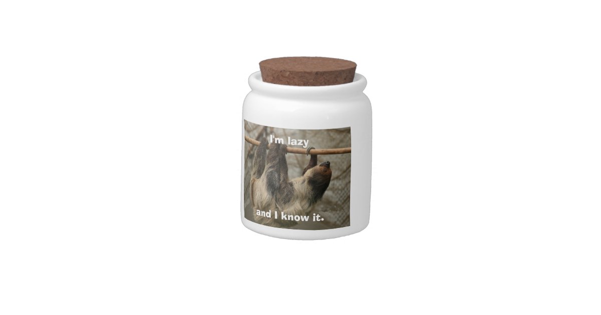 Sloth Candy Jar | Zazzle