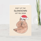 Sloth Christmas Card | Zazzle